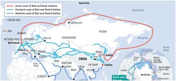 The implementation of the BRI project at sea: South Maritime and Arctic ...
